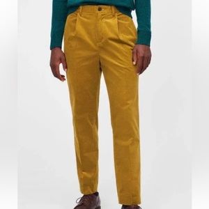 Bonobos | Pants | Bonobos Pleated Stretch Corduroy Trousers Mustard ...
